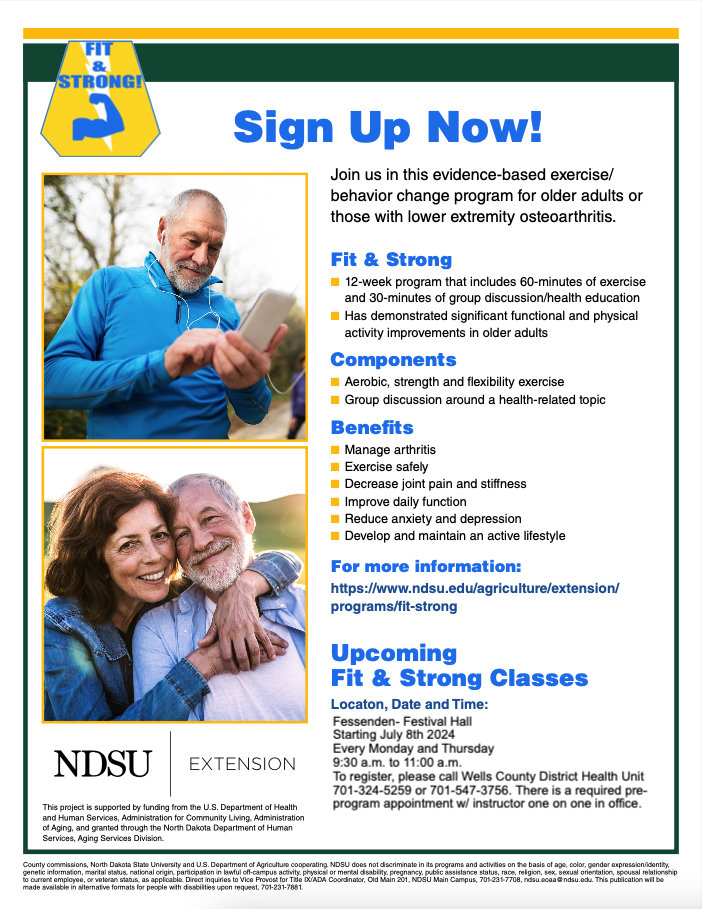 Sign Up Now: Fit & Strong Exercise Class